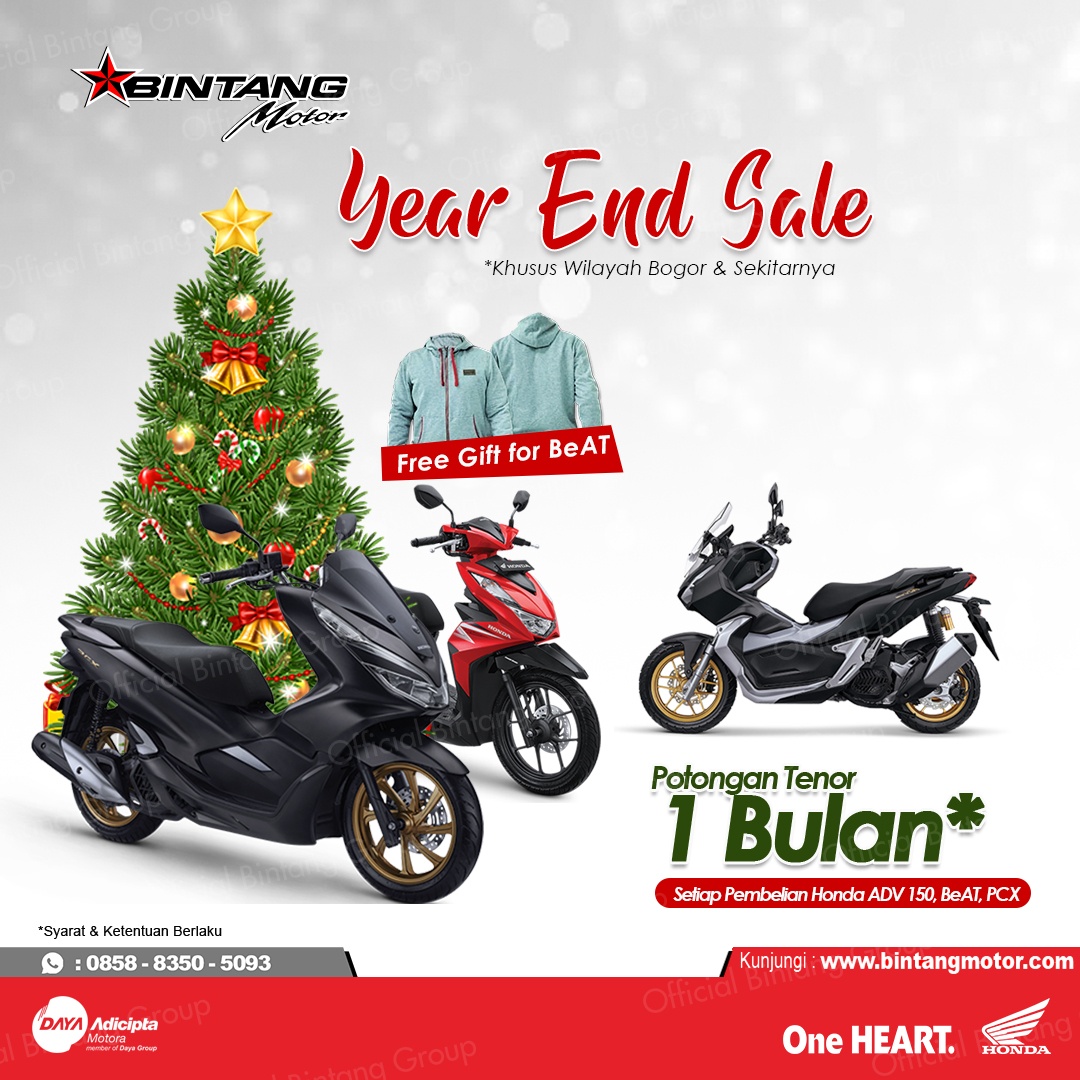 Promo Desember Bintang Motor Bogor 2020 - Honda Bintang Motor