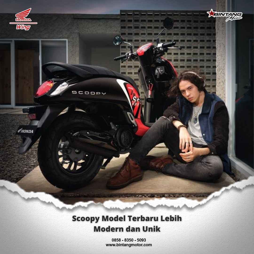 Scoopy Model Terbaru Lebih Modern dan Unik - Honda Bintang Motor