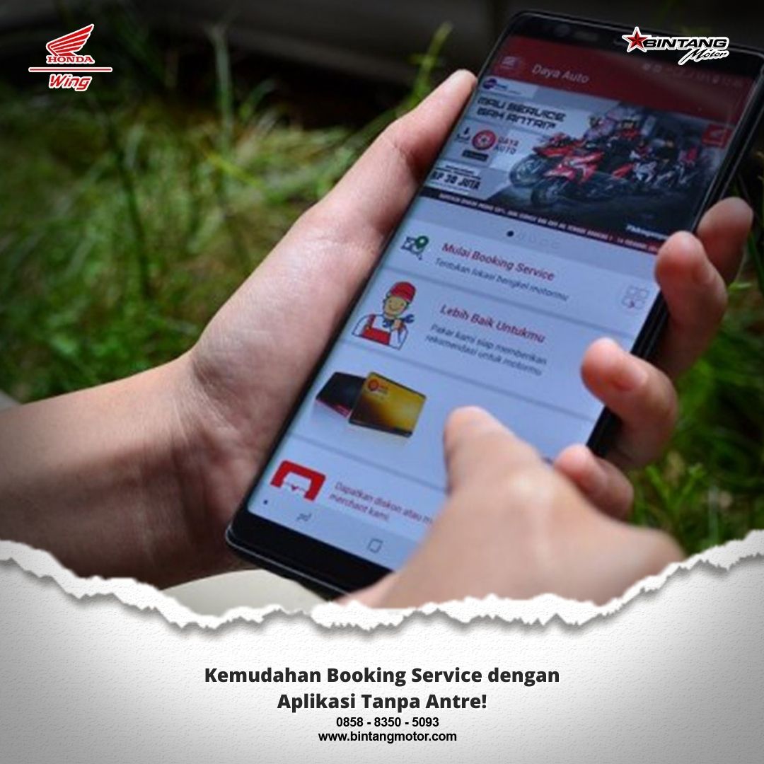 Kemudahan Booking Service Sepeda Motor Dengan Aplikasi