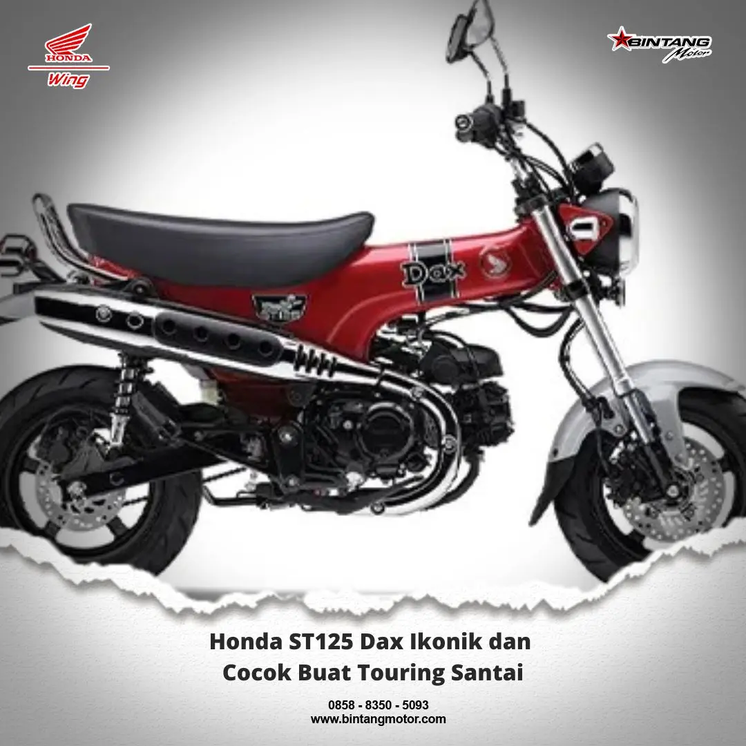 Honda ST125 Dax Ikonik dan Cocok Buat Touring Santai