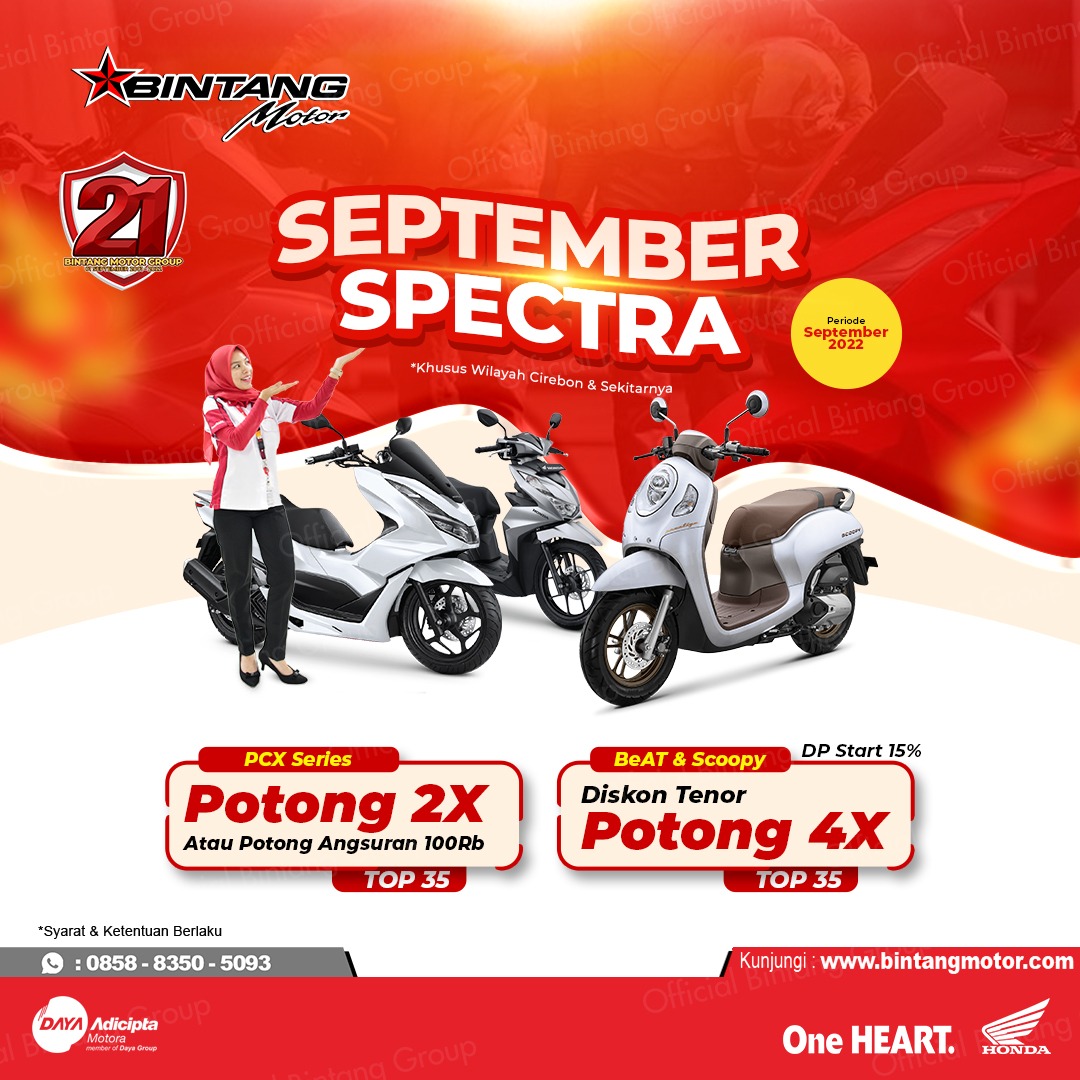 Review Promo Bintang Motor Bulan September 2022 - Honda Bintang Motor