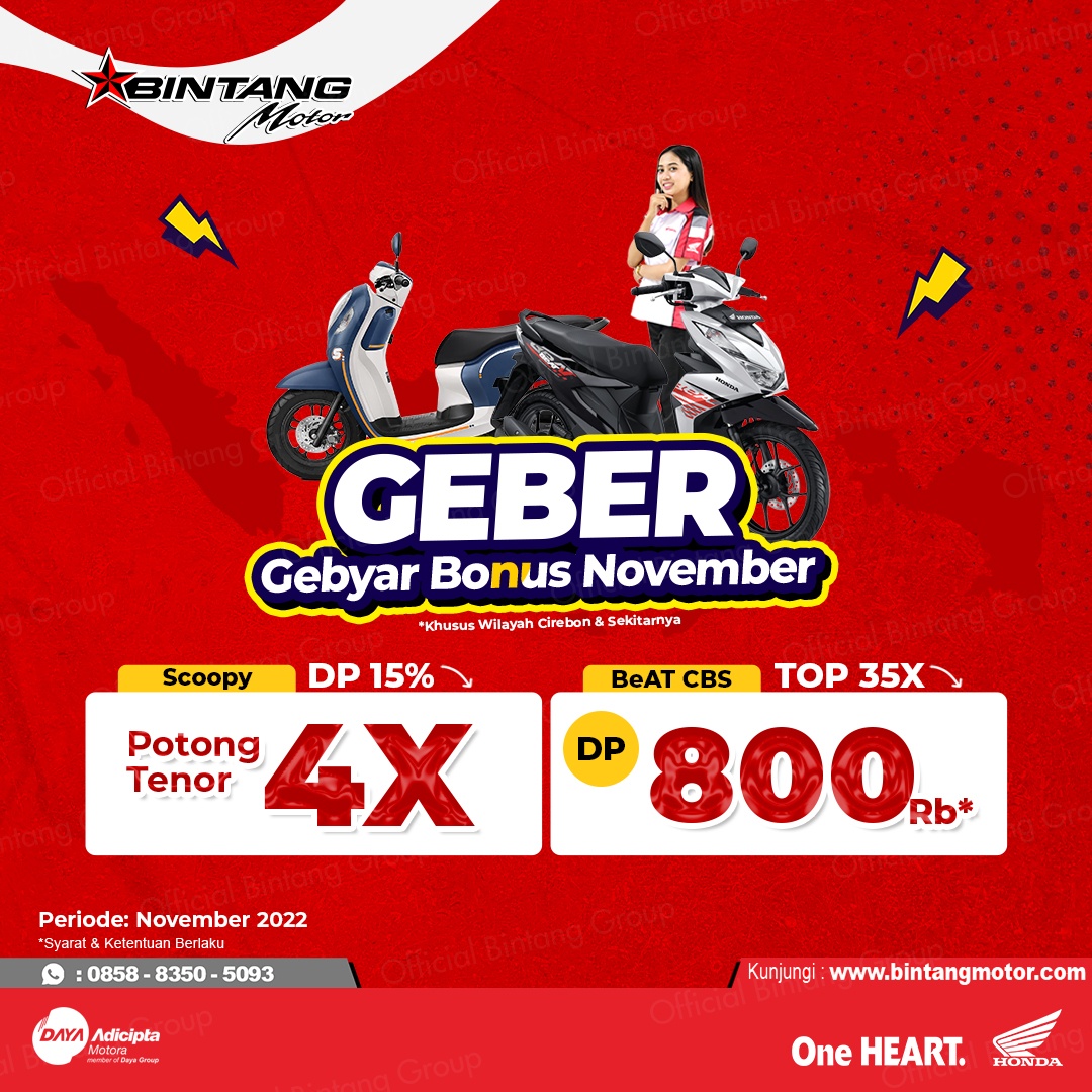 Review Promo Bintang Motor Bulan November 2022 - Honda Bintang Motor