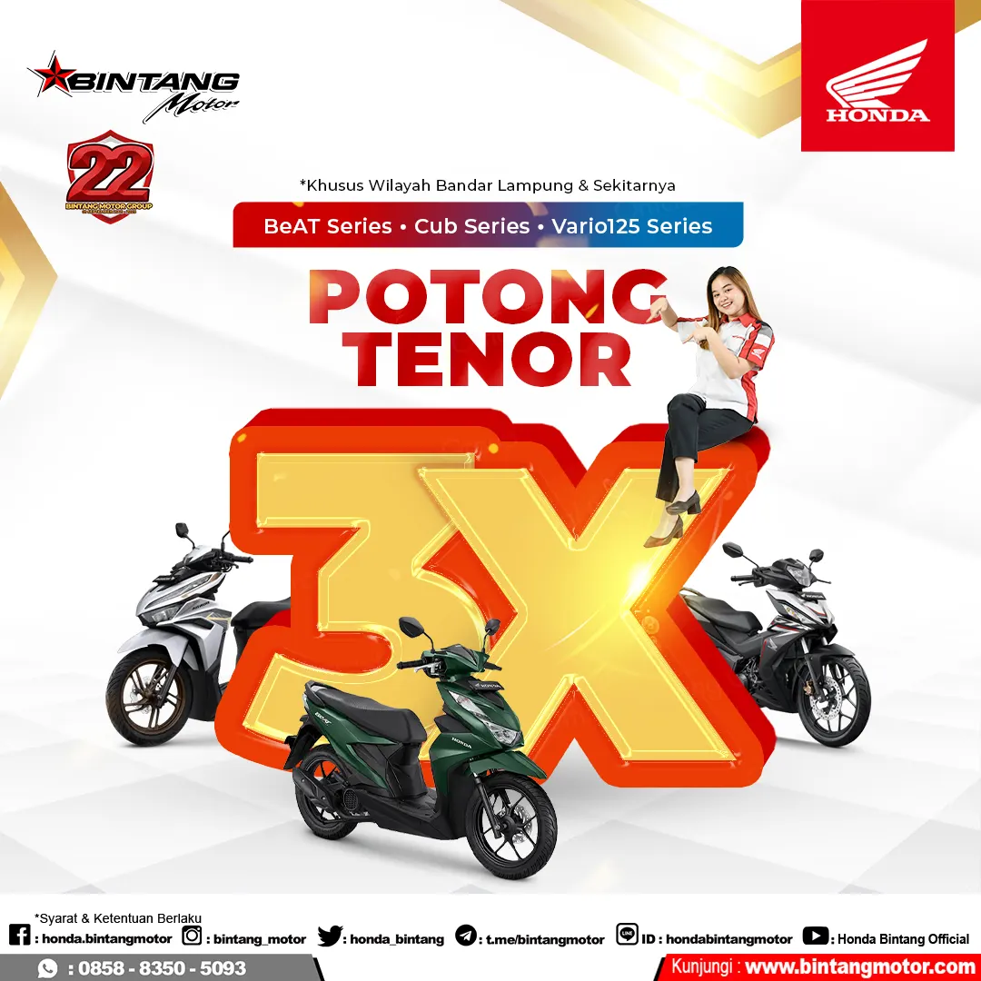 Promo Spesial Honda Bintang Motor Bandar Lampung September 2023 - Honda ...