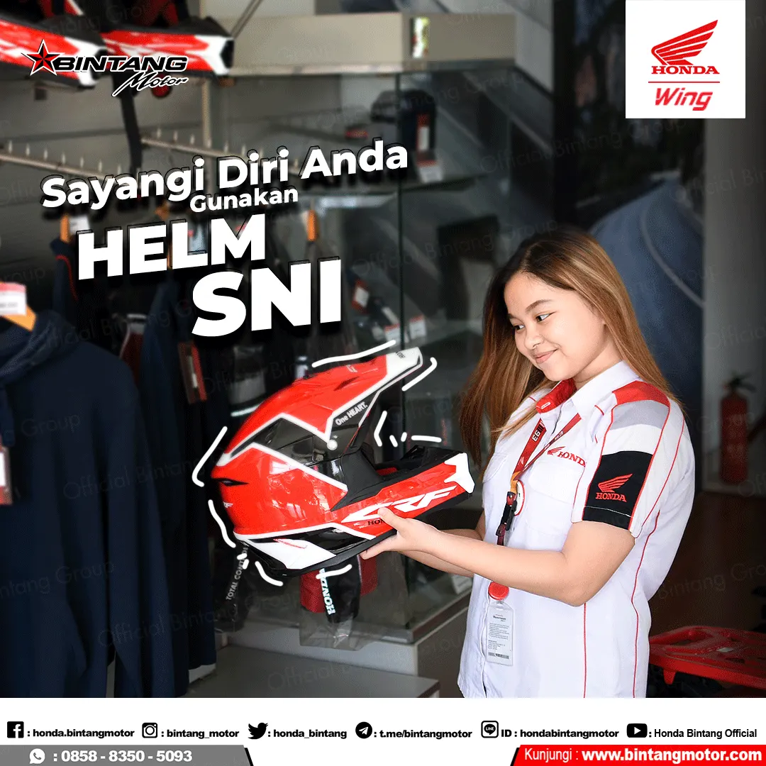 Sayangi Diri Anda, Ini Pentingnya Menggunakan Helm SNI!