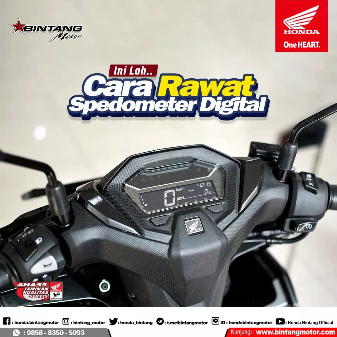 Cara Merawat Speedometer Motor, Terutama yang Digital!