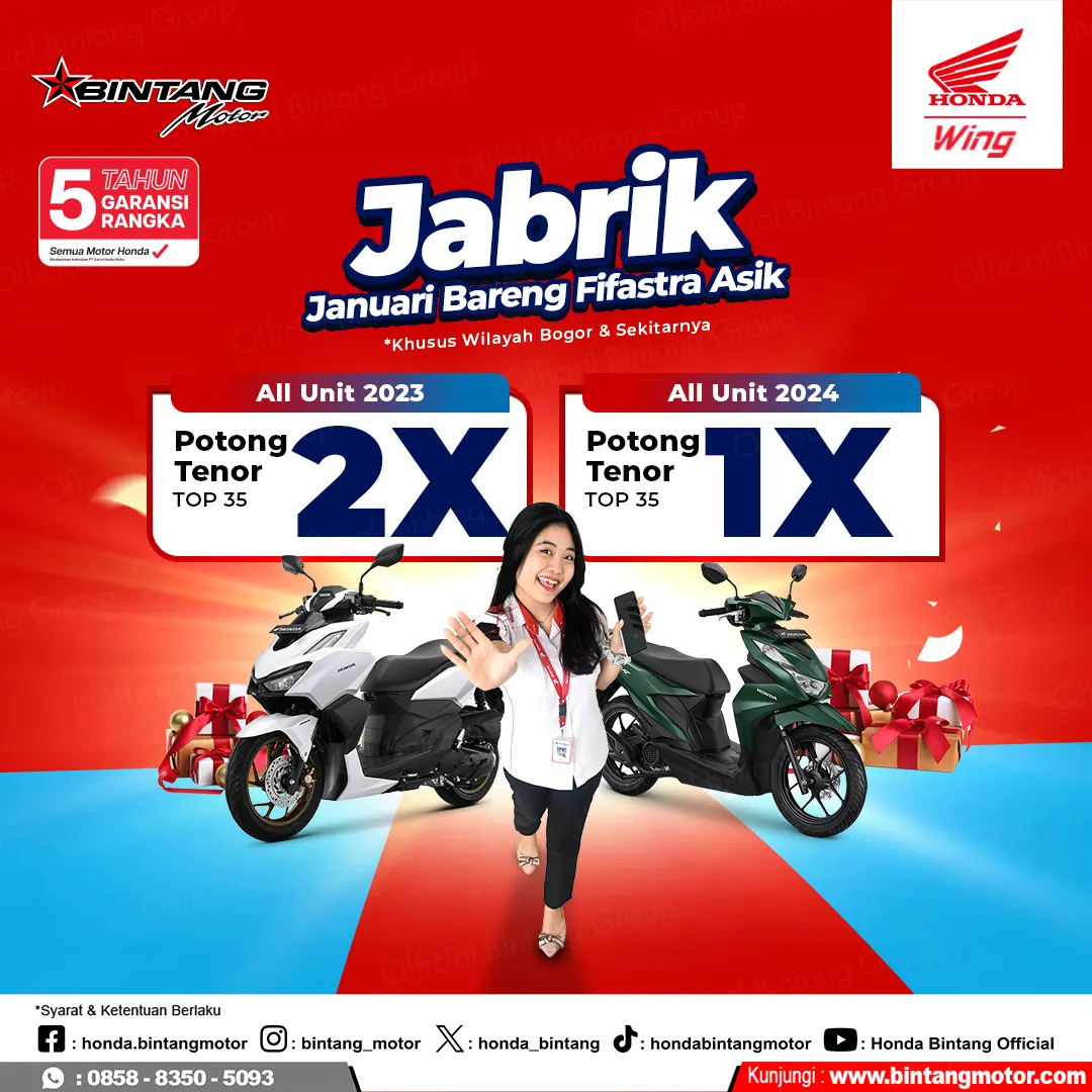 Promo Bareng FIFastra Honda Bintang Motor Bogor Januari 2024 - Honda ...