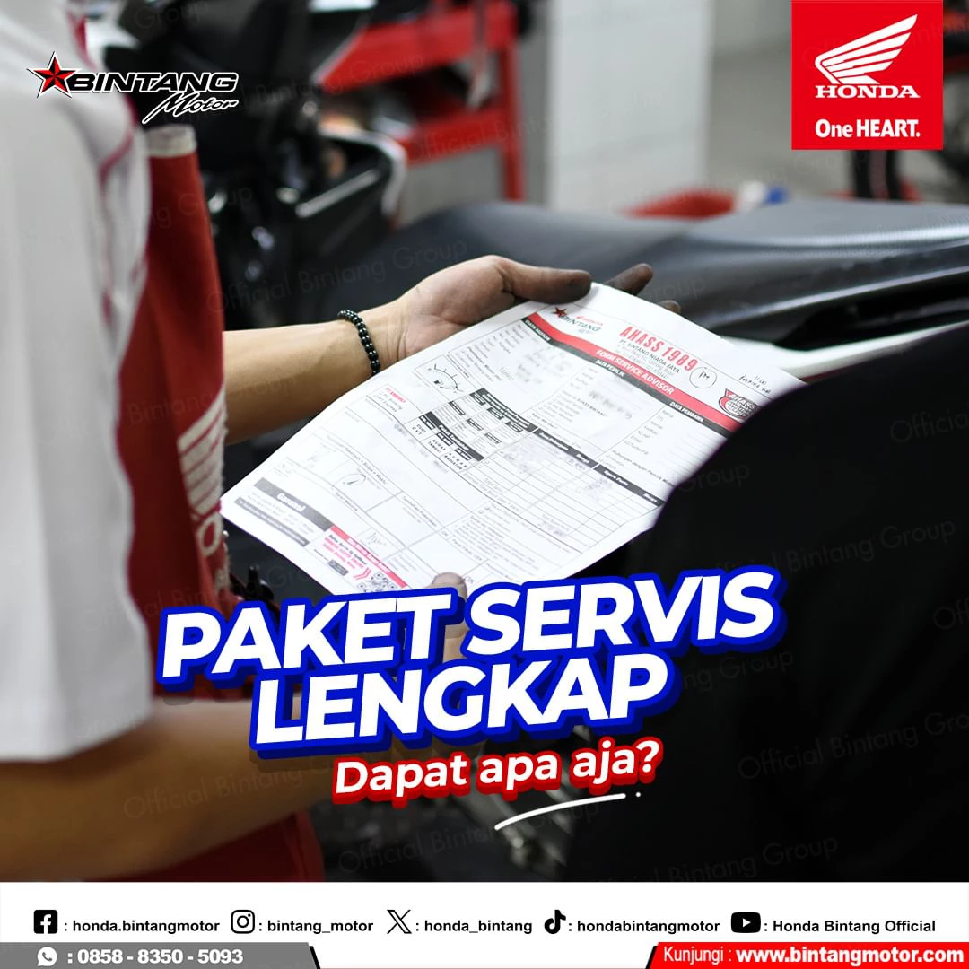 Service Motor Lengkap di AHASS untuk Menjaga Kenyamanan