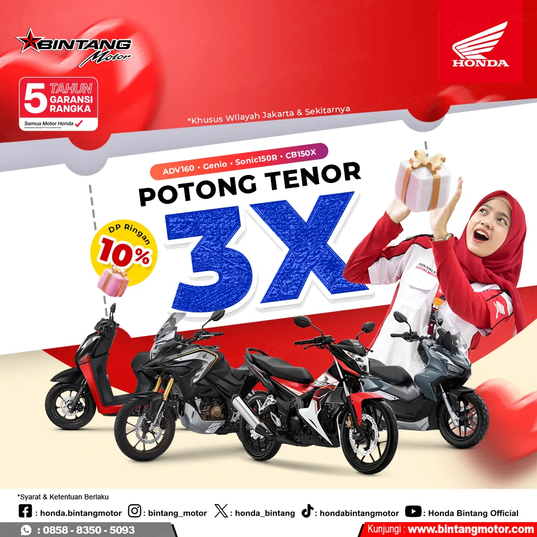 Promo Spesial Honda Bintang Motor Jakarta Februari 2024 - Honda Bintang Motor