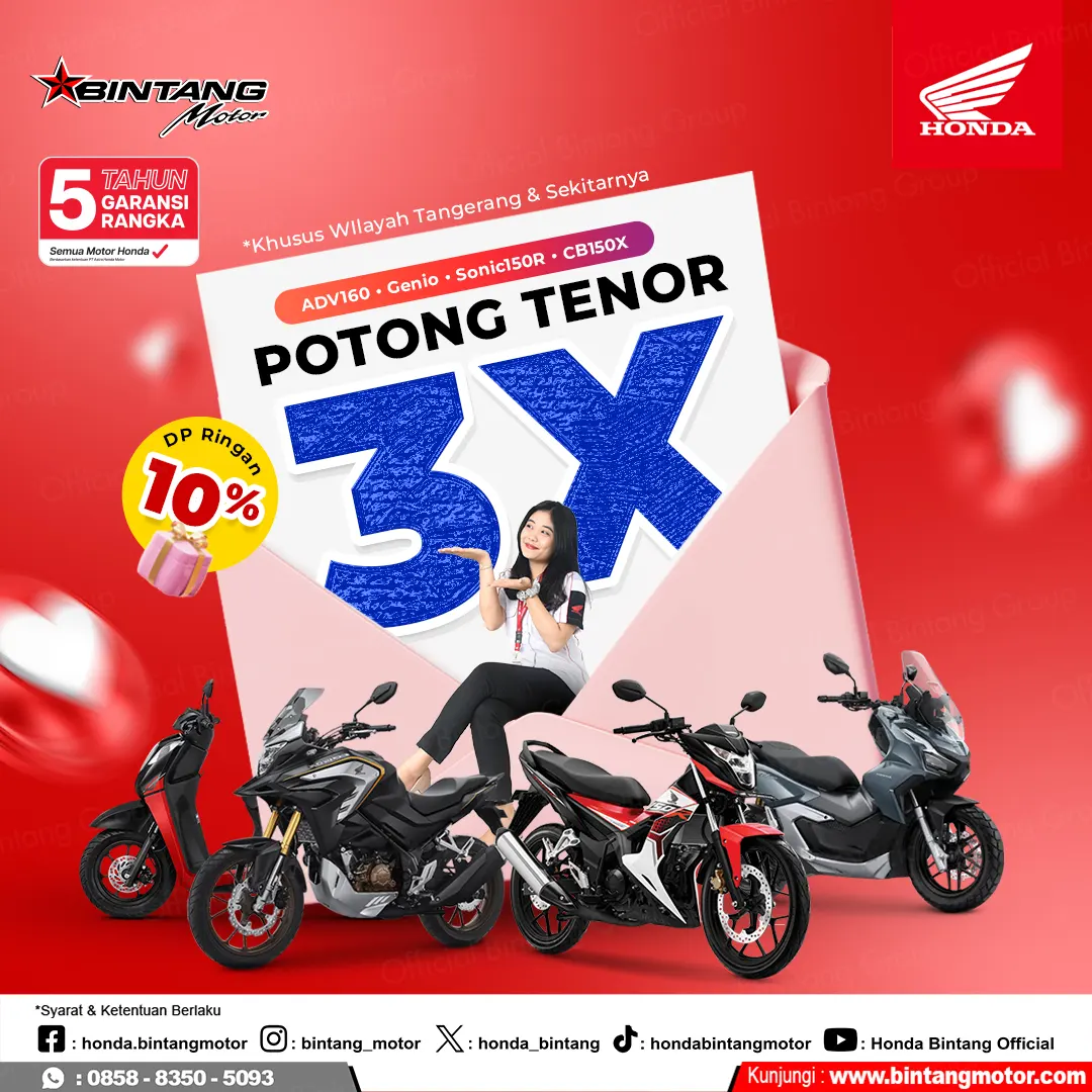 Diskon Spesial Honda Bintang Motor Tangerang Februari 2024 - Honda Bintang Motor