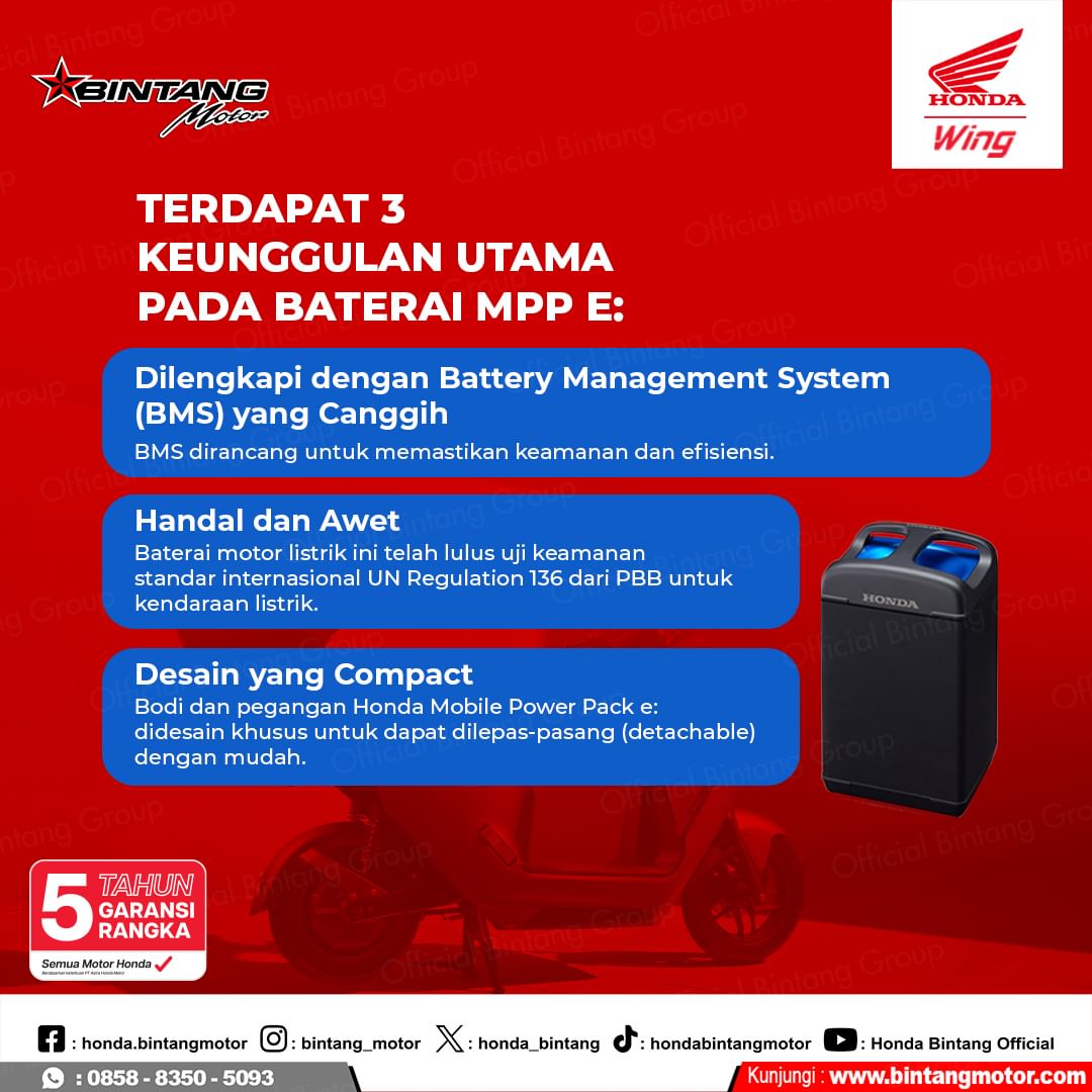 Ini 3 Keunggulan Utama Honda Mobile Power Pack E