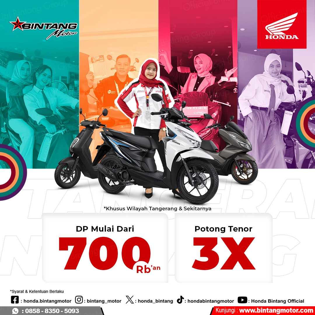 Promo Bintang Motor Tangerang September 2024 - Honda Bintang Motor