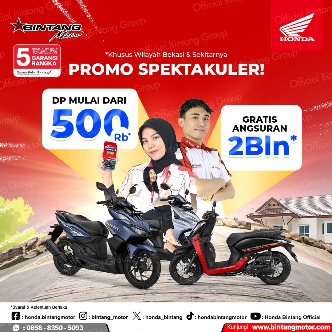 Promo Bintang Motor Bekasi Oktober 2024 - Honda Bintang Motor