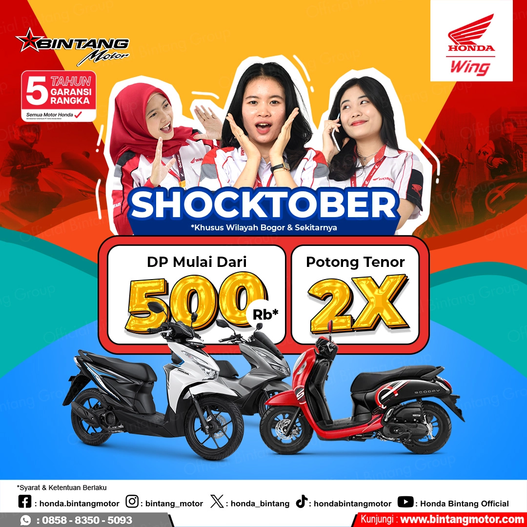 Promo Bintang Motor Bogor Oktober 2024 - Honda Bintang Motor