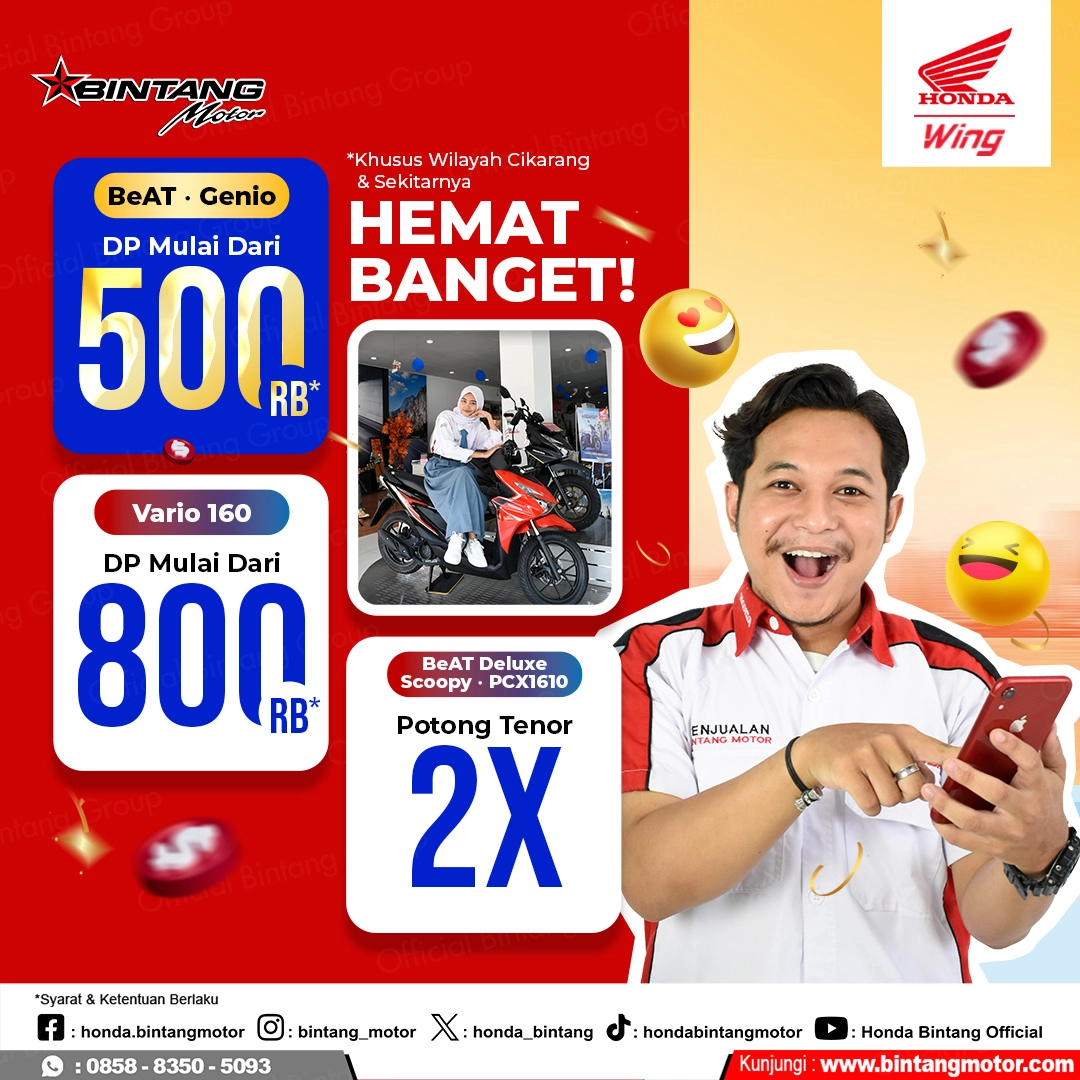 Promo Bintang Motor Cikarang Oktober 2024 - Honda Bintang Motor