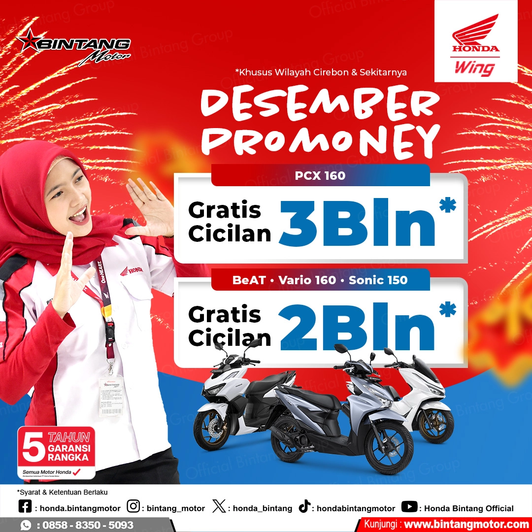 Honda Bintang Motor Cirebon Promo Desember 2024 - Honda Bintang Motor