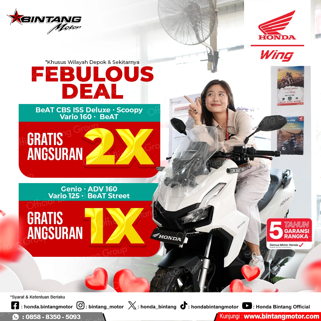 Honda Bintang Motor Depok Promo Februari 2025 - Honda Bintang Motor