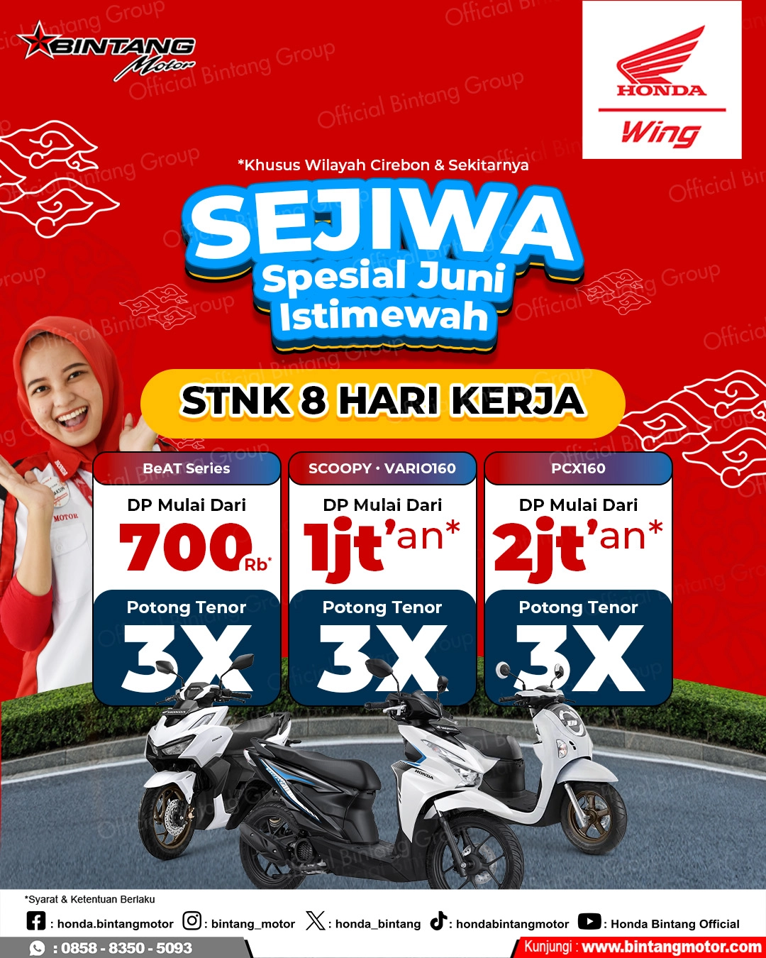Promo Bintang Motor Cirebon Juni 2025 - Honda Bintang Motor