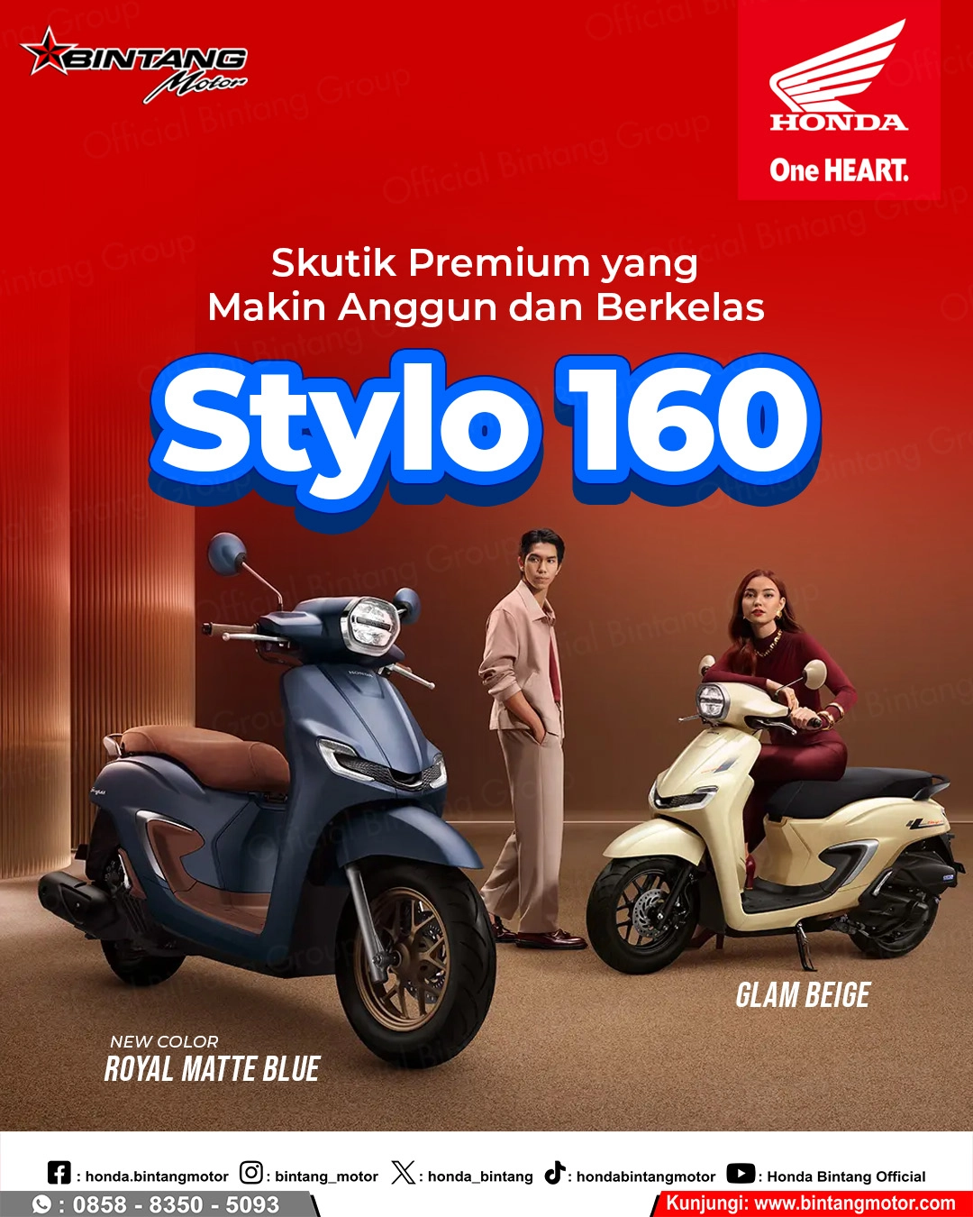 New Honda Stylo 160 Skutik Premium yang Anggun dan Berkelas