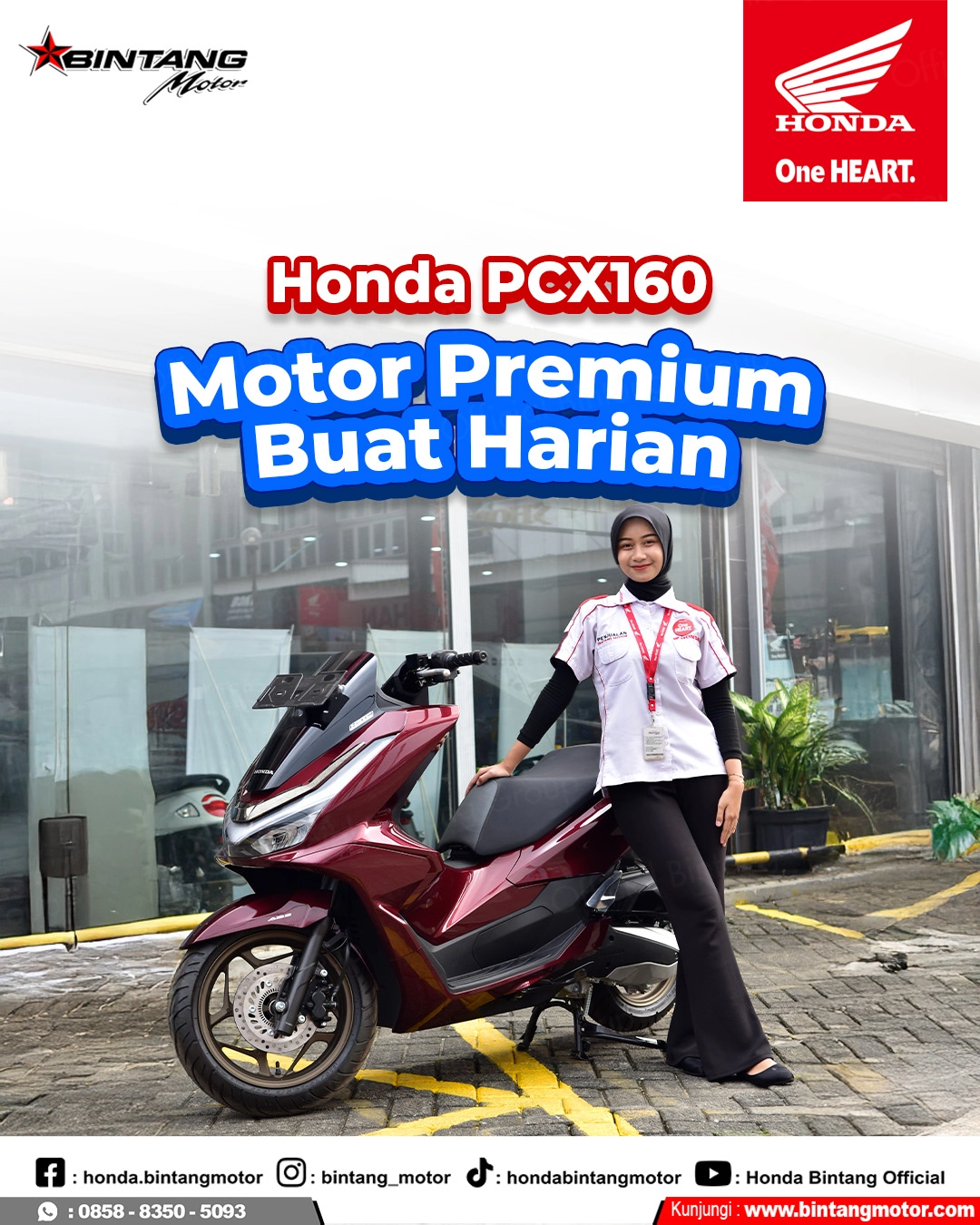 Honda PCX160 Motor Premium Harian Nyaman