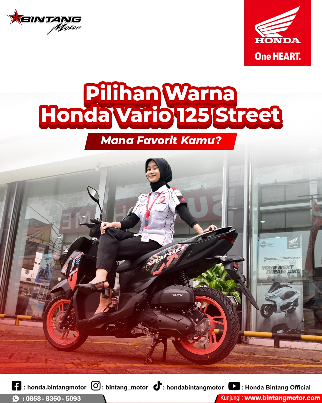 Pilihan Warna Honda Vario 125 Street Terbaru